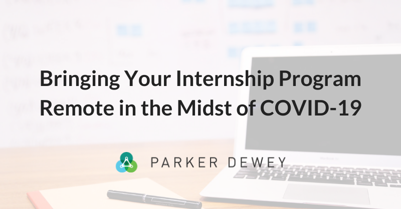 Bringing Your Internship Program Remote Webinar | Parker Dewey